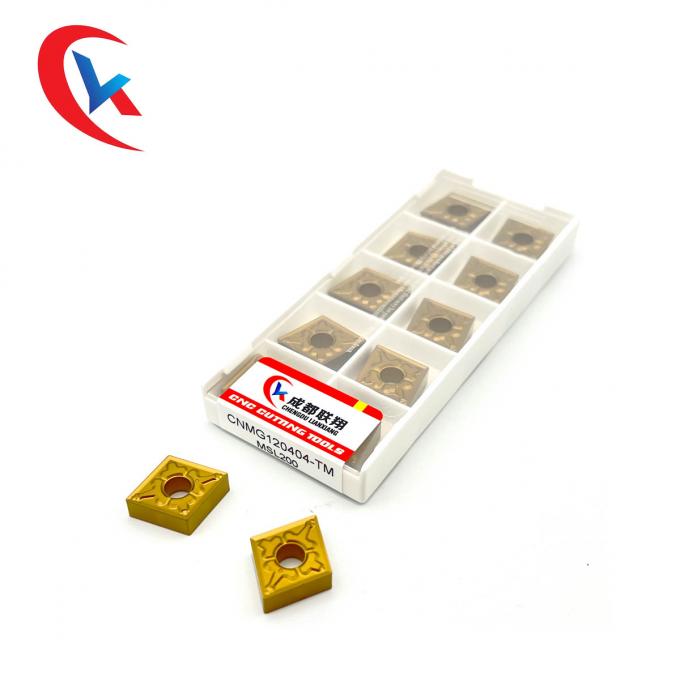 CNMG120404-TM Tungsten Carbide Inserts Chemical Coating For Steel Parts