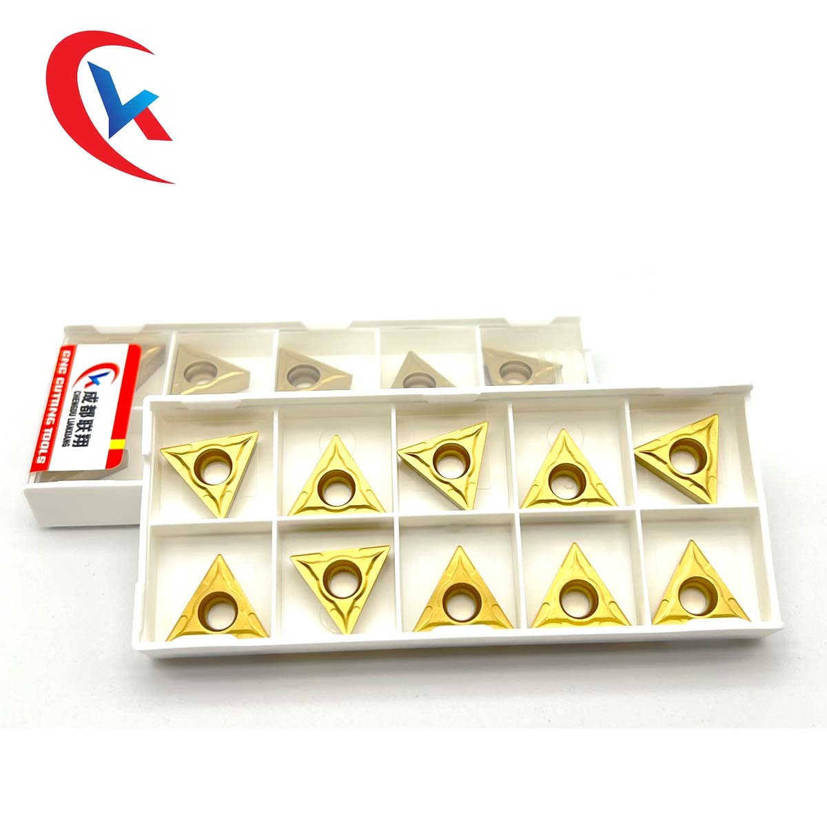 TCMT16T304 Machining Of Steel Yellow Chemical Coating Tungsten Carbide ...
